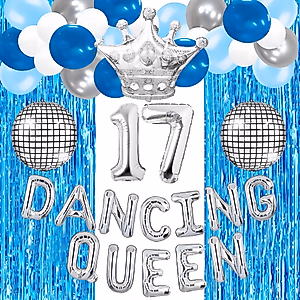 Dancing Queen Party Decorations 17 - Mamma Mia Party Decorations, Glitter Dancing Queen Banner Disco Ball Decoration for Mamma Mia Bachelorette Party Birthday Decorations Bridal Shower