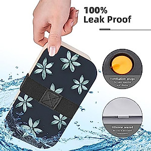 Beautiful Camellia Adult Lunch Box, Bento Box, With Cutlery Set Of 3, 2 Compartments, Rectangular, Lunch Box For Adults