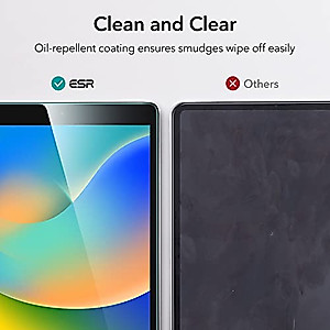 ESR for iPad 9th Generation Screen Protector, Tempered Glass Film with Easy Installation Frame for iPad 9/8/7 Gen (2021&2020&2019, 10.2 Inch), Scratch-Resistant, HD Clear, 2 Pack