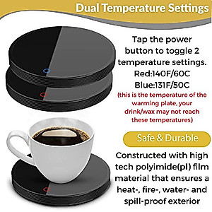 Coffee Mug Warmer for Desk - Electric Cup Warmer for Desk - 2-Setting Coffee Cup Warmer for Coffee - Safe, Easy-to-Use Mug Warmer Coffee Warmer for Desk Heated Coffee Mug DiviniTi (NO Mug Included)