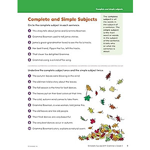 Scholastic Success with Grammar Grade 5 Workbook