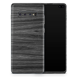DesignSkinz Dark Slate Wood Protective Vinyl Decal Wrap Skin Cover Compatible with The Samsung Galaxy S20 (Screen Trim & Back Glass Skin)
