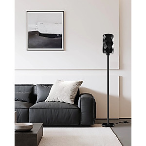 Yomony Phoebe Floor Lamp - Planet Series - Geometric Shade Black Standing Lamp