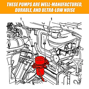 RANSOTO 20804130 Power Brake Booster Auxiliary Pump Electric Vacuum Pump Assembly Compatible with Chevrolet CAMARO VOLVO V40 CTS Replace Part Number 31317530 009428081