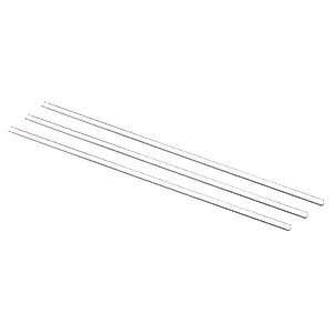 MECCANIXITY 3.3 Borosilicate Glass Stick 9.84" Length 5mm Dia Stir Rod Mixing Tools with Both Ends Round for Lab Kitchen Science 3Pcs