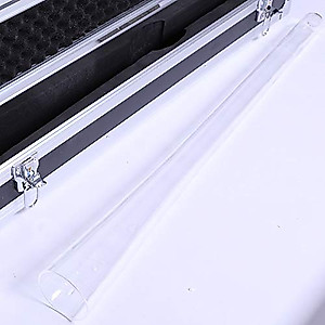 ENERGYSOUND Quartz Clear Crystal Didgeridoo 90 cm Length with Free Alumina Alloy Box
