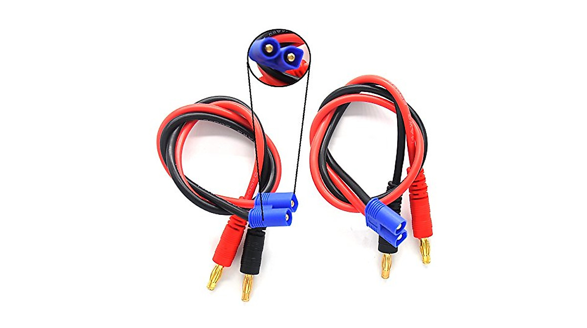 Padarsey EC3 to 4mm Banana Plug Charge Leads - Reliable RC Battery Cables