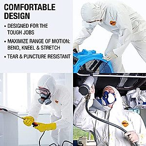Heavy Duty All Purpose Coverall, Engineered for Maximum Protection & Comfort (Single X-Large Coverall) by Tiger Tough