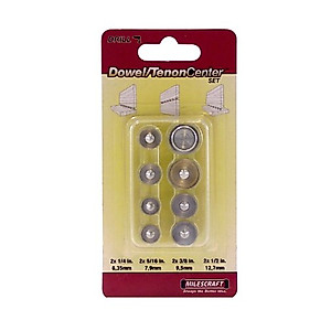 Milescraft 5343 8pc. Drill Center for Dowel and Tenon