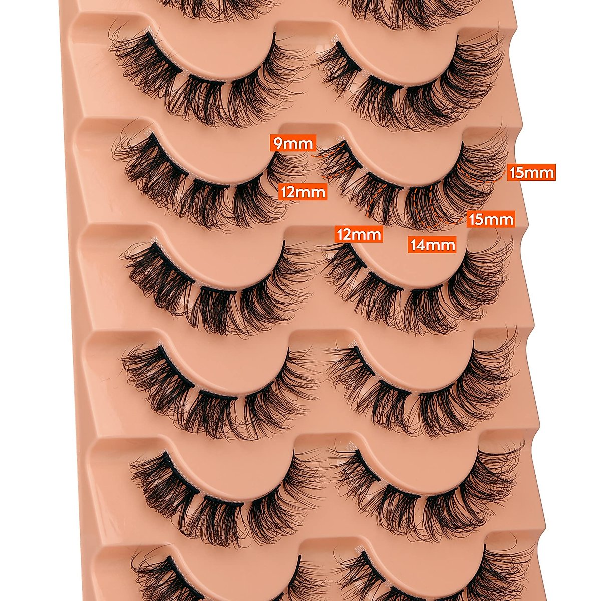 Natural Cluster Lashes D Curl Eyelash Extensions Wispy Individual Lashes Strips False Eyelashes DIY Lash Extensions Multipack by Eefofnn