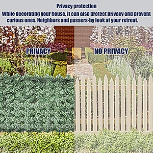 GUANGLU Artificial Leaf Screening, Ivy Leaf Screening, Artificial Hedge Fence and Faux Ivy Vine Leaf Decoration for Outdoor Decor, Garden
