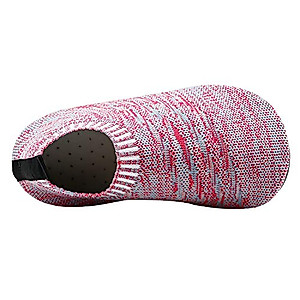 Chen'sout Kids Toddler Slippers Baby House Shoes for Boys Girls Athletic Socks with Indoor Outdoor Lightweight Non-Slip Rubber Sole(13.5-14 Little Kid,Pink,210)