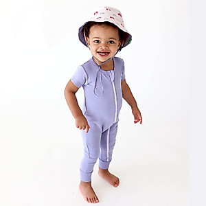 PARADE Organic Essential Basics '2-Way' Zip Romper - Short Sleeve Fern 12-18 Months