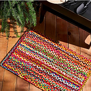 Savi Home Rugs Washable 4x6,Chindi Rug 4x6 ft,Rag Rug,Chindi Rag Rug,Chindi Rug,Kitchen Rug,Chindi Rug,Braided Area Rug,Area Rug 4x6,Rugs 4x6,Chindi Rug,Braided Chindi Rug 4x6 feet (48x72) Multi