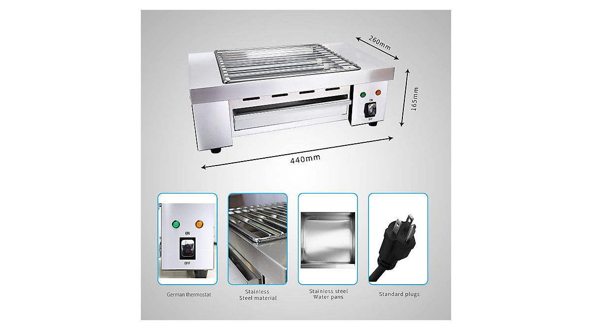 Indoor Smokeless BBQ Grill for Family & Commercial Use