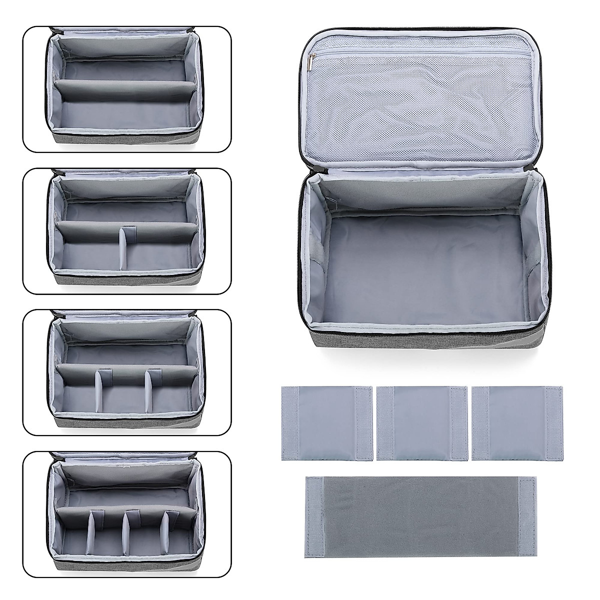 Trunab Medicine Storage and Organizer Bag Empty, Pill Bottle Organizer with Portable Small Pouch, Home First Aid Box for Emergency Medication, Supplements or Medical Kits (Bag Only)(Patent Design)