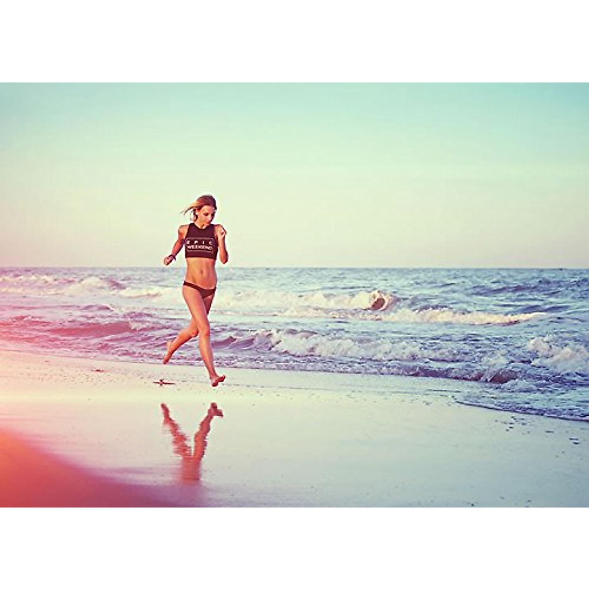 Urbanista Rio Sport Earphones, Wired Running Headphones with Microphone and Music Controls, Water Resistant, Powerful Bass, Customizable Silicone Earbuds, Pink Panther