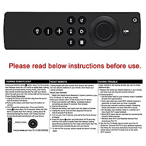 PERFASCIN Replacement Remote L5B83H Fit for Amazon Fire TV Stick 4K LY73PR E9L29Y Fire TV Cube EX69VW A78V3N Fire TV LDC9WZ with Voice Function
