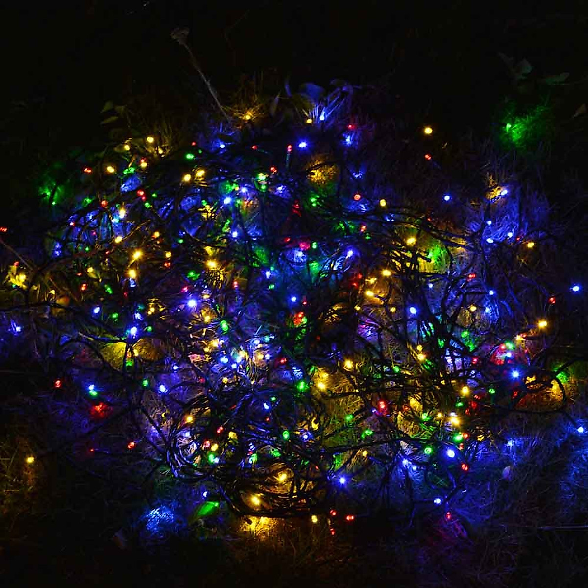 Qedertek Solar String Lights, 72ft 200 LED Fairy Lights, 8 Modes Ambiance Lighting for Outdoor, Patio, Lawn, Landscape, Garden, Home, Wedding (4 Pack, Multi-color)