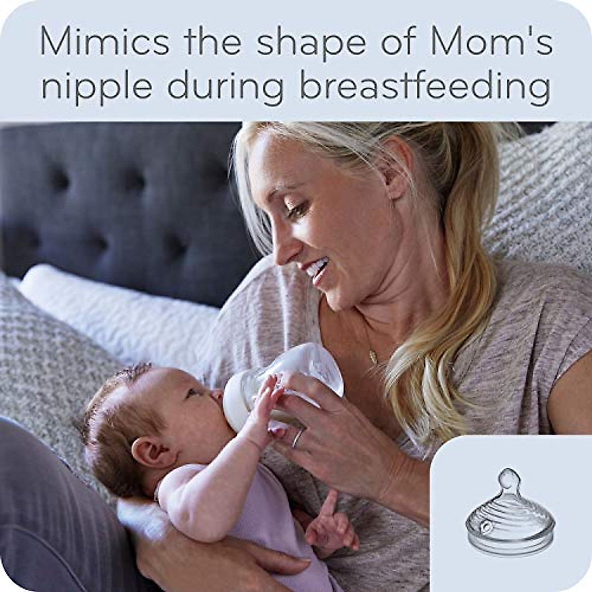 NUK Simply Natural Glass Baby Bottles and Pacifier Newborn Gift Set, 11 Piece Set