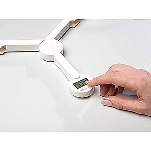 Joseph Joseph 40071 TriScale Compact Folding Digital Kitchen Food Scale, White