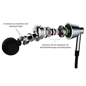 1MORE Triple Driver In-Ear Headphones - Silver - Wired - Adult - In Ear - 18 grams - 90 days limited warranty