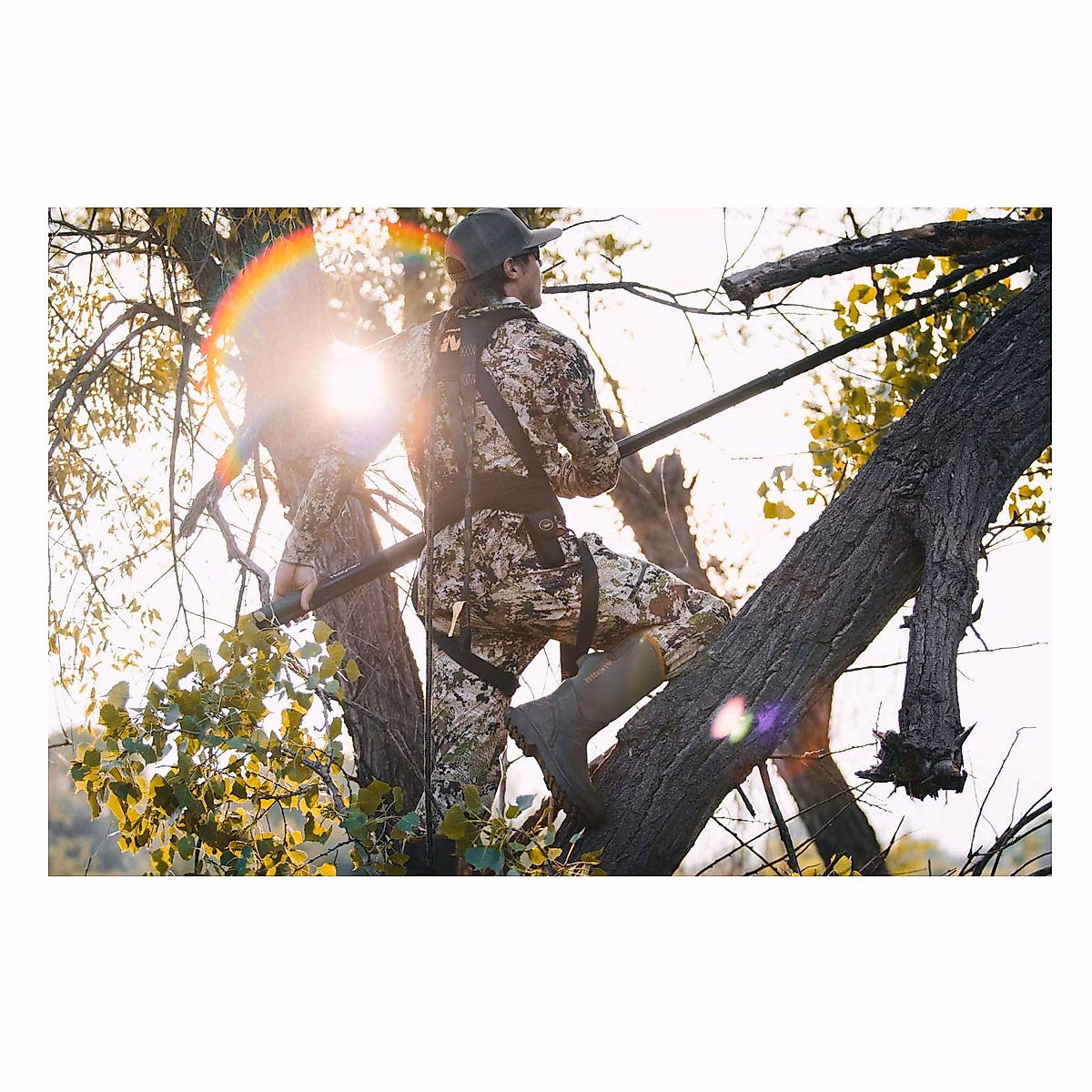 Muddy Outdoors Safe-Line 30' Durable Nylon Outdoor Hunting & Treestand Safe System for Tree Climbing - Single Pack