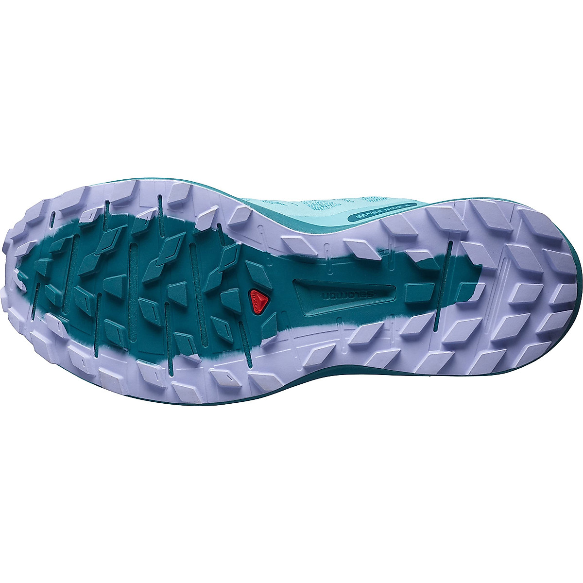 Salomon Sense Ride 4 Running Shoes for Women Trail, Delphinium Blue/Mallard Blue/Lavender, 5