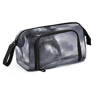 Yasala Pencil Case Tornado Pen Pouch Holder Art Kits Storage Bag Cosmetic Organizer Carrying Case for Office Supplies Travel Bag for Makeup Large Stationary Bag with Handle