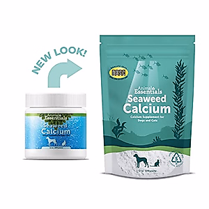 Animal Essentials Seaweed Calcium Supplement for Dogs & Cats, 12 oz, Iceland Seaweed Magnesium, Boron, Zinc