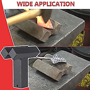 1 Inch Blacksmith Hardy Forming Stake Fuller Blacksmithing Metal forge tool Forging Knife, Leaf and Armor