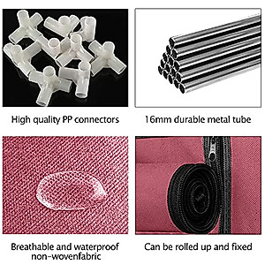 Mekek Shoe Rack Closet, 9 Tier Shoe Rack Organizer - Portable Row Shoe Rack Shelf Cabinet Tower for Closet with Nonwoven Fabric Cover (Red Wine)