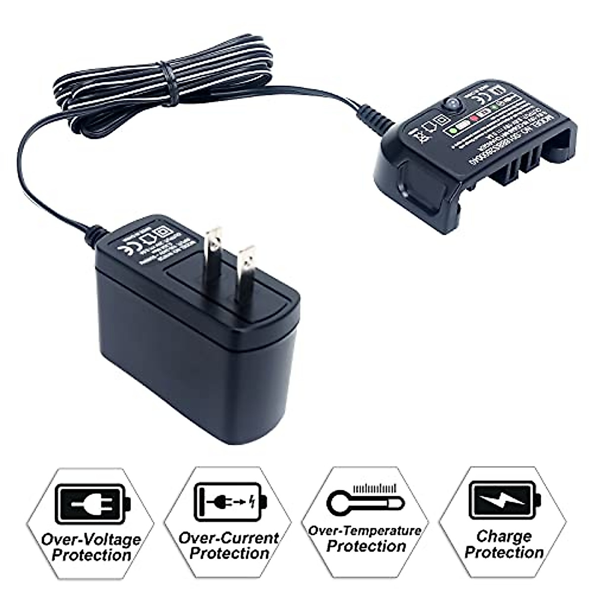 Elefly 9.6V-18V Replacement for Black & Decker Battery Charger 90556254-01, Compatible with Black and Decker 18V 14.4V 12V 9.6V NiCad & NiMh Battery HPB18 HPB18-OPE HPB14 HPB12 HPB96