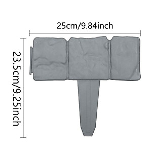10 Pcs Garden Border Grey Stone Effect Lawn Edging Plastic Plant Fence Plastic Hammer in Plant Lawn Border Support Structures for Flower Bed Grass Bordering