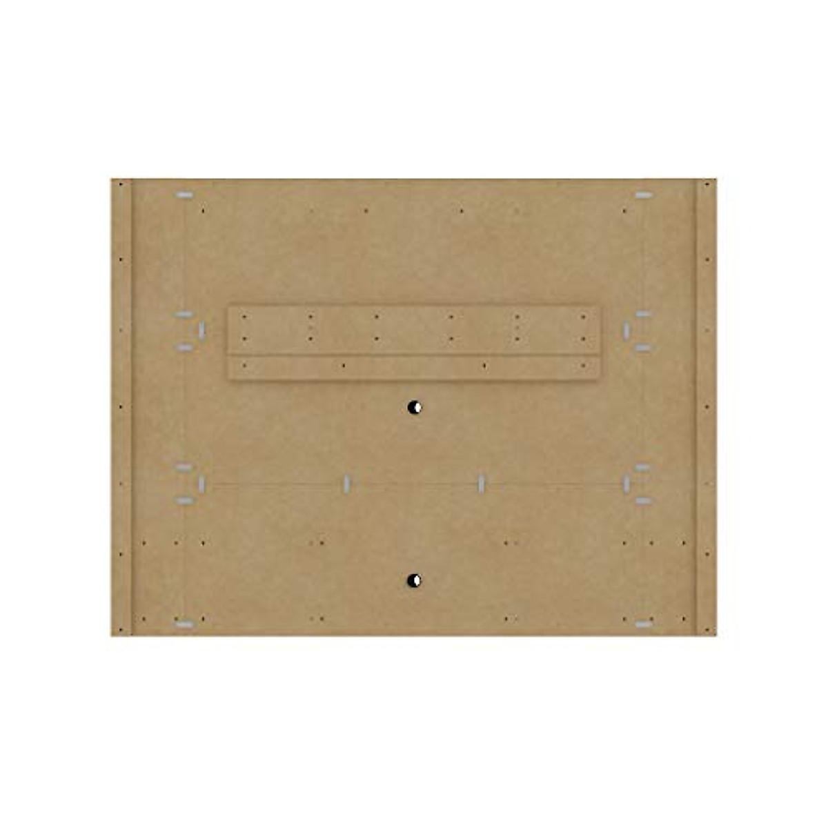 Manhattan Comfort Liberty 70.86 Floating Wall Entertainment Center with Overhead Shelf in Rustic Brown