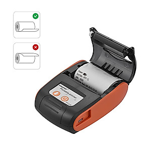 BISOFICE PT-210 Portable Mini Thermal Printer Handheld 58mm Receipt Printer for Retail Stores Restaurants Factories Logistics, 10 Paper Rolls