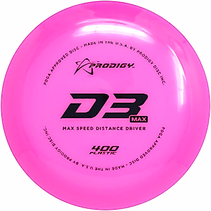 Prodigy Disc 400 Series D3 Max Distance Driver Golf Disc [Colors May Vary] - 170-174g