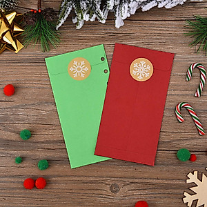 Snowflake Label Stickers Happy New Year Stickers Thank You Seal Stickers Valentine's Day Stickers Inspirational Quote Stickers (White Snowflakes, 500 Pieces)