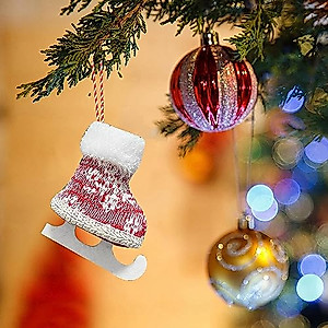 Funny Christmas Tree Mantel Window Decorations Skate Skate Hanging Mantel Hanging Christmas Kids Home Christmas Holiday Party Decor Skate Skate Hanging Christmas Tree Pendant ornaments-238