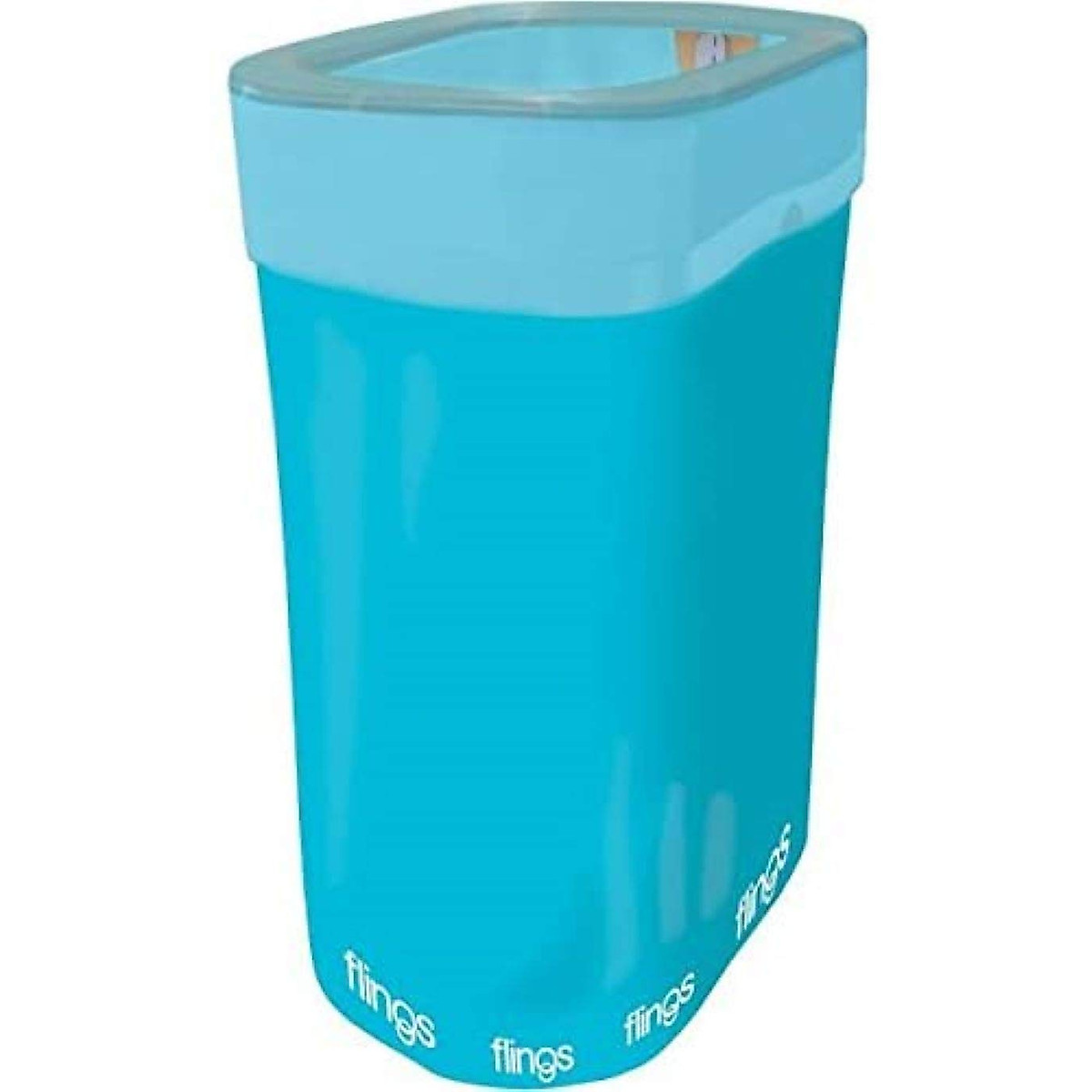 Amscan Flings Pop-Up Trash Bin- 13 Gallons | Caribbean Blue | 1 Pc.