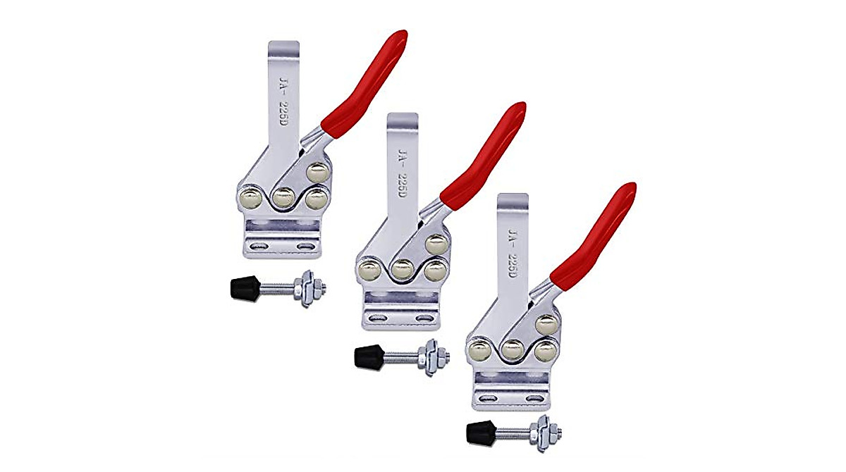Robust 3PCS Horizontal Toggle Clamps with 500lbs Capacity