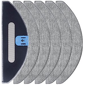 BUXEBUX Replacement Roomba Mop Pads for iRobot Roomba Combo i3+ Roomba Combo i5, i5+, j5, j5+ Robot Vacuum Cleaner, Replacement Accessories Irobot Mop Pads, Washable and Reusable Mop Pads （6 Pack）