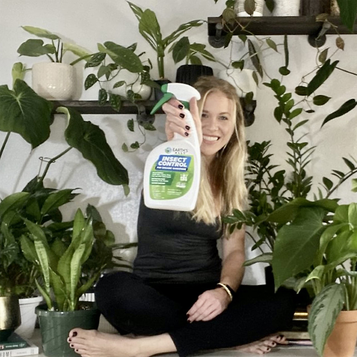 Earth's Ally Insect Control for Plants | Safe Outdoor & Indoor Plant Insecticide, Spider Mite, Aphid & Mealybug Killer - Effective Spray for Organic Garden & Household Plants, Ready-to-Use, 24oz