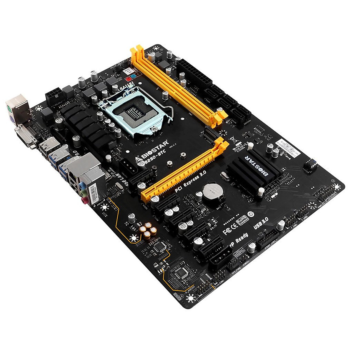 Biostar 198118 Motherboard Tb250-btc Core I7/i5/i3 Lga1151 B250 Ddr4 Sata Pci Express Usb Atx Retail