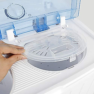 SUPER DEAL Portable Washer Mini Twin Tub Washing Machine 17.6 lbs w/78.8'' Inlet Hose, Gravity Drain Pump, For Camping, Apartments, Dorms, College Rooms, RV's, Delicates and more