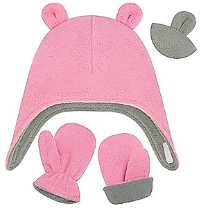 Toddler Girl Winter Hat and Gloves Toddler Winter Hats for Girls Toddler Hat and Gloves Set Girl Toddler Gloves Ages 2-4