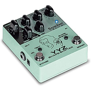 Tech 21 YYZ Geddy Lee Shape-Shifter Signature SansAmp Pedal Bundle with 2 MXR Patch Cables and Dunlop Pick Pack