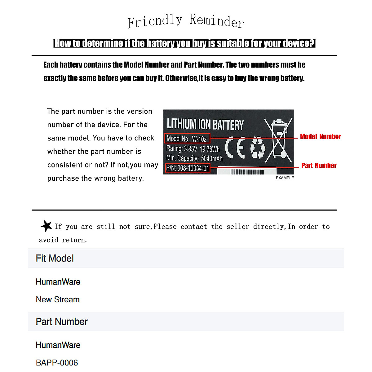 Estry Battery Replacement for humanware New Stream BAPP-0006
