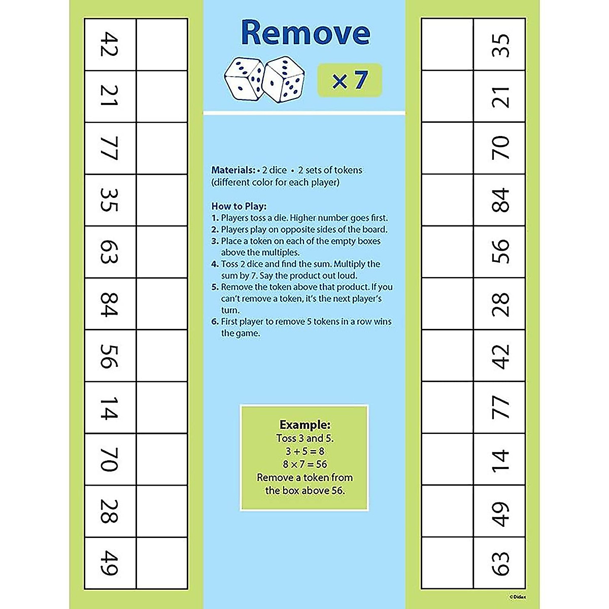 Didax Educational Resources Dice Games for Multiplication Mastery Medium
