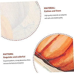 DOITOOL 4pcs Halloween Placemat Table Placemats Jute Placemat Home Decorations Thanksgiving Decorations Halloween Fall Pumpkin Placemats Autumn Table Mat Pumpkin Pattern Mats Kitchen Mats